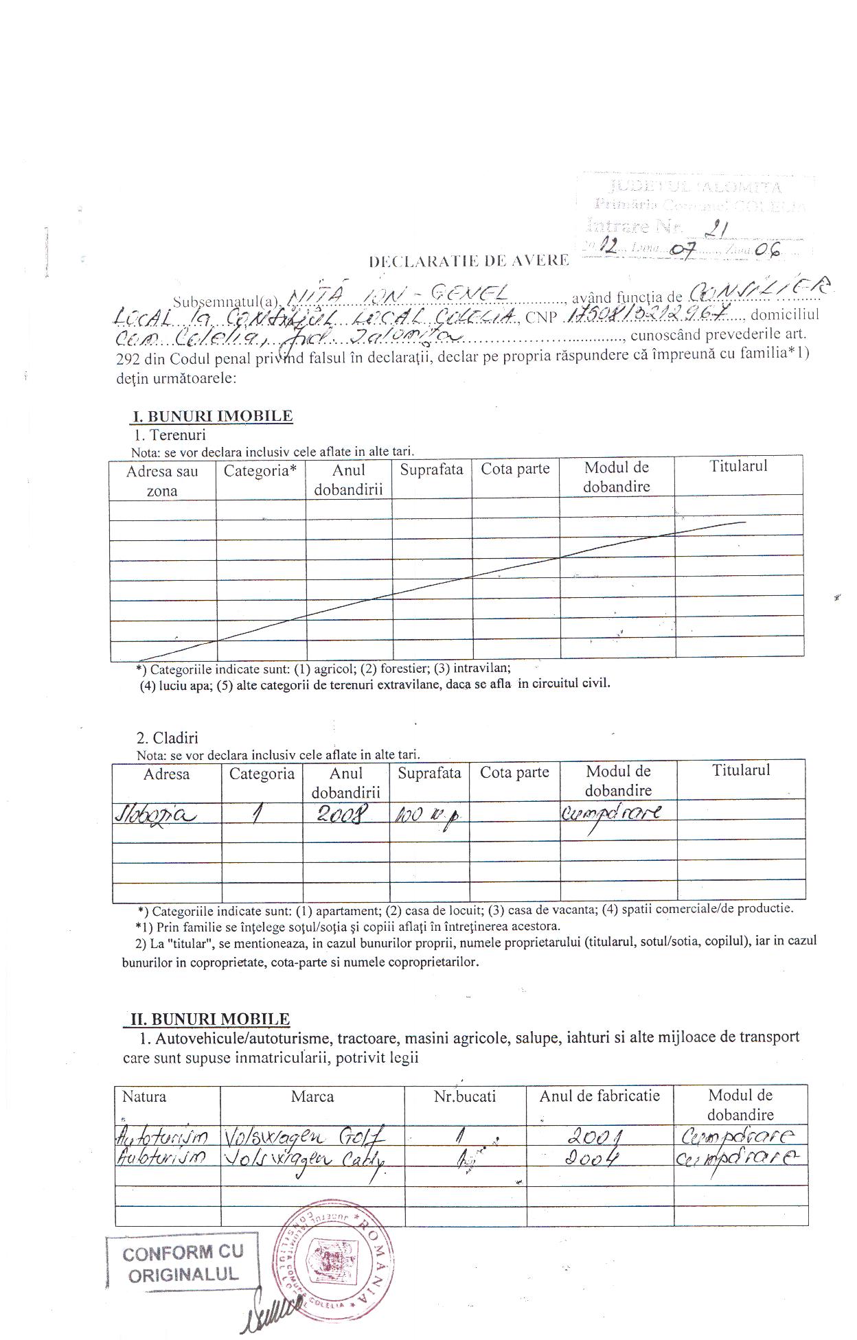 decl avere nita ion genel1 001 – Primaria Colelia